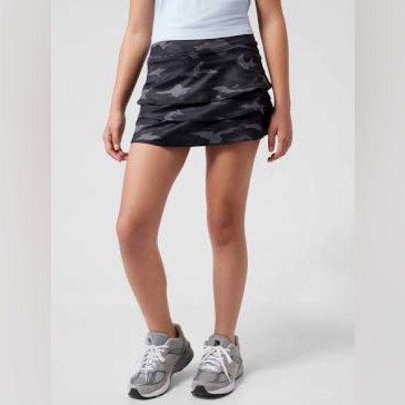 Athleta | Bottoms | Athleta Girl Black Camo Skort | Poshmark